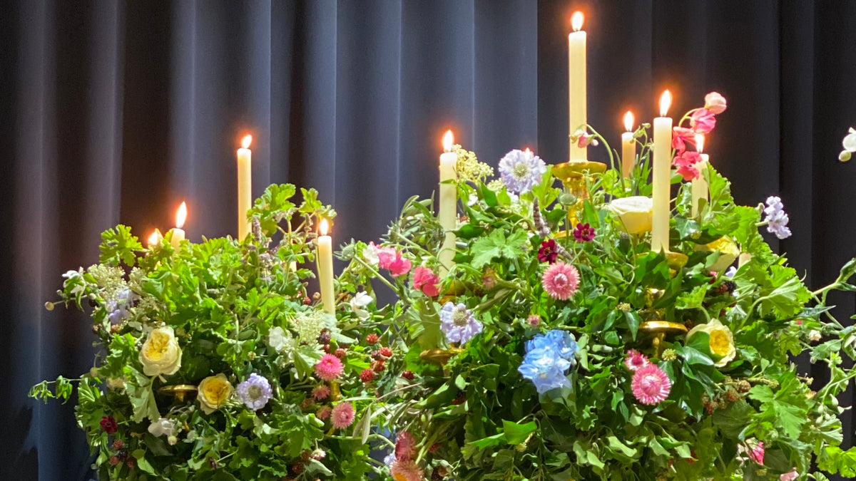 Themed-Event Broken Arch Staging with Lights – epilogue